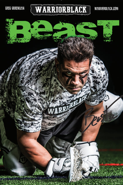 AUTOGRAPHED Greg "The Beast" Gurelian Poster – Warriorblack